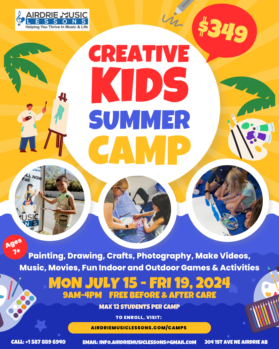 Creative Kids Summer Camp | Airdrie Music Lessons